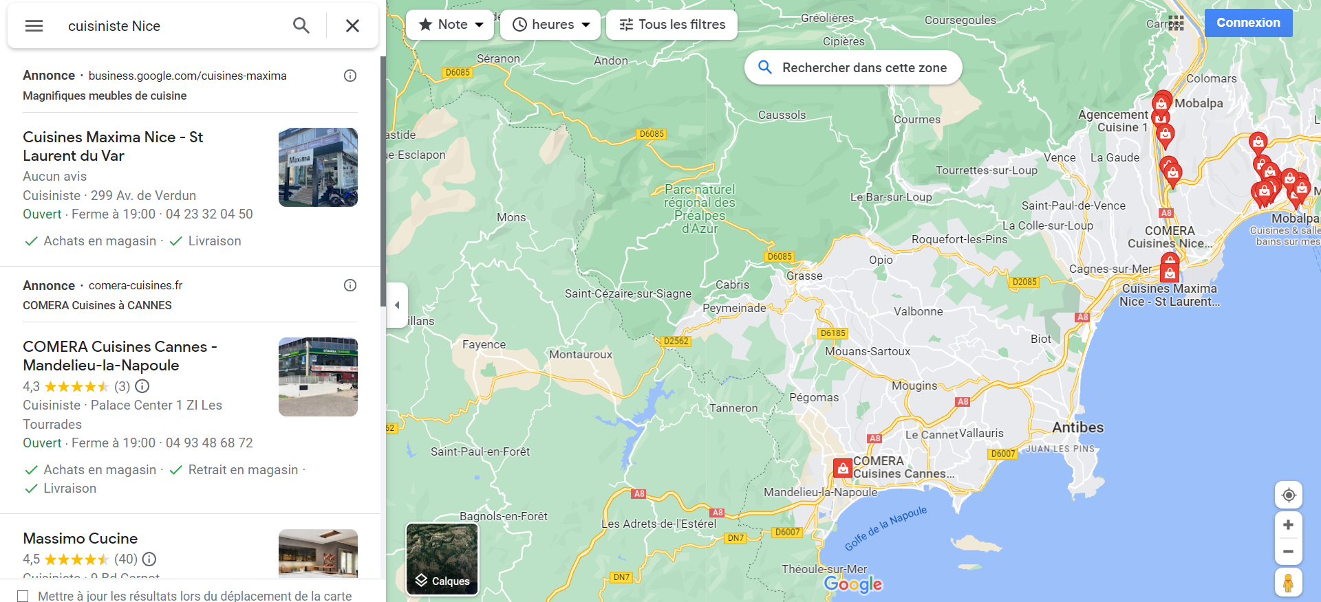 Différences entre Local Finder et Google Maps - Trouvez vos ...